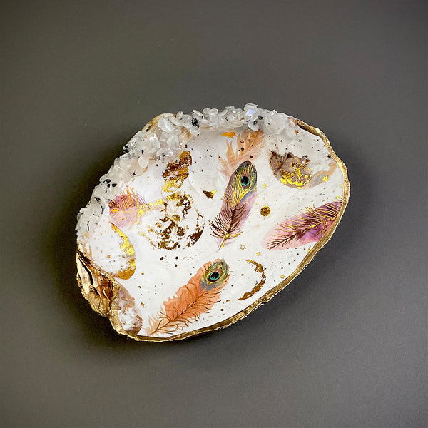 Moonstone Crystal Shell – Natural Healing & Intuition Stone 227g - Live ...